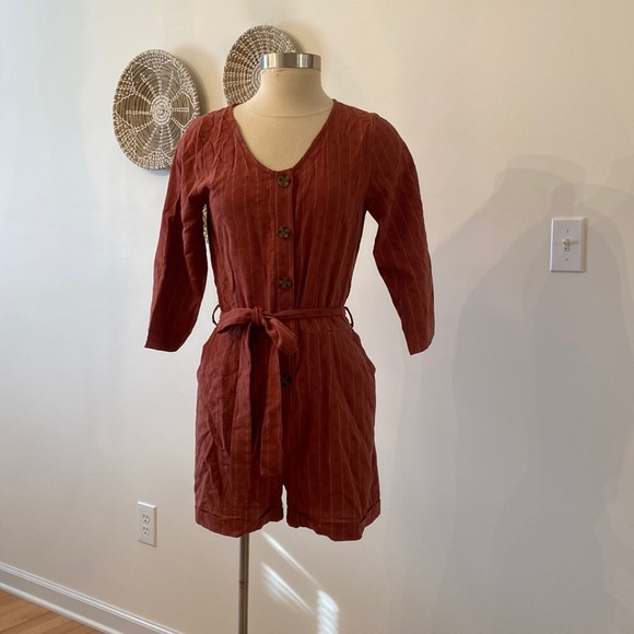 Polagram | Pants & Jumpsuits | Nwt Polagram Rust Romper | Poshmark